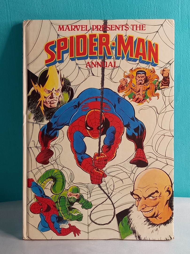 Vintage 1981 Marvel Presents The SPIDER-MAN ANNUAL COMICS Hardbound ...