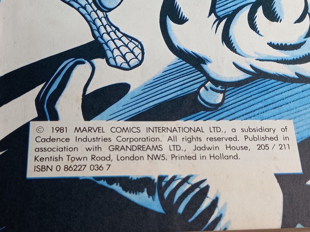 Vintage 1981 Marvel Presents The SPIDER-MAN ANNUAL COMICS Hardbound ...