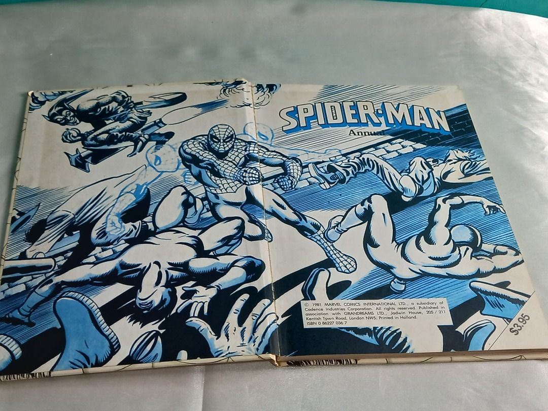 Vintage 1981 Marvel Presents The SPIDER-MAN ANNUAL COMICS Hardbound ...