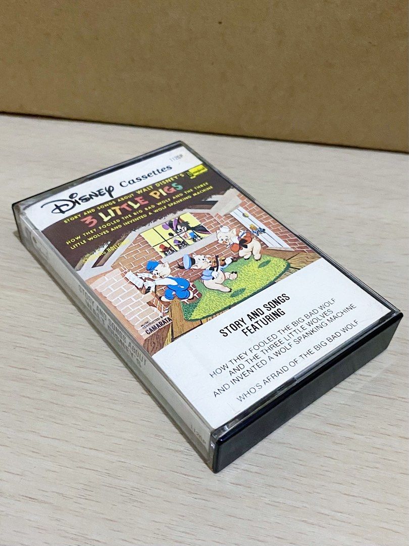 (Vintage) 3 Little Pigs - Disney Cassettes - Story & Songs - Original ...