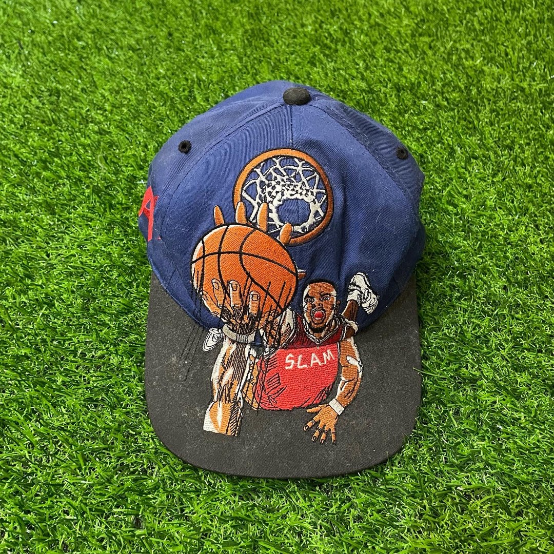 Vintage 90s Basketball Tomahawk Slam Dunk Snapback Cap, Men's Fashion ...