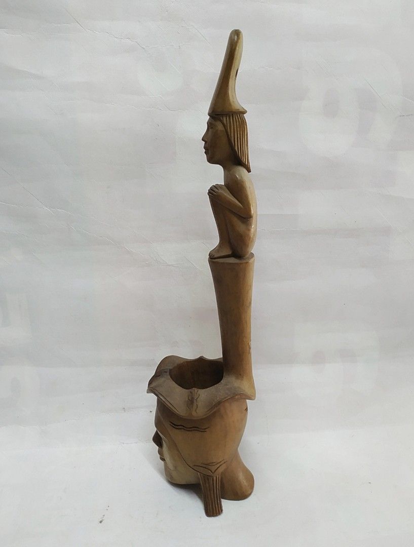 Vintage Polynesian Wood Carved Water Dippers Ladle 18" 1960s, Hobbies ...