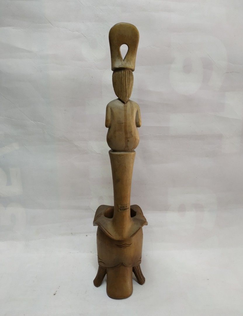 Vintage Polynesian Wood Carved Water Dippers Ladle 18" 1960s, Hobbies ...