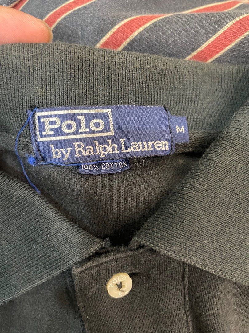 Vintage Ralph Lauren Black Polo Shirt, Men's Fashion, Tops & Sets, Tshirts & Polo Shirts on ...
