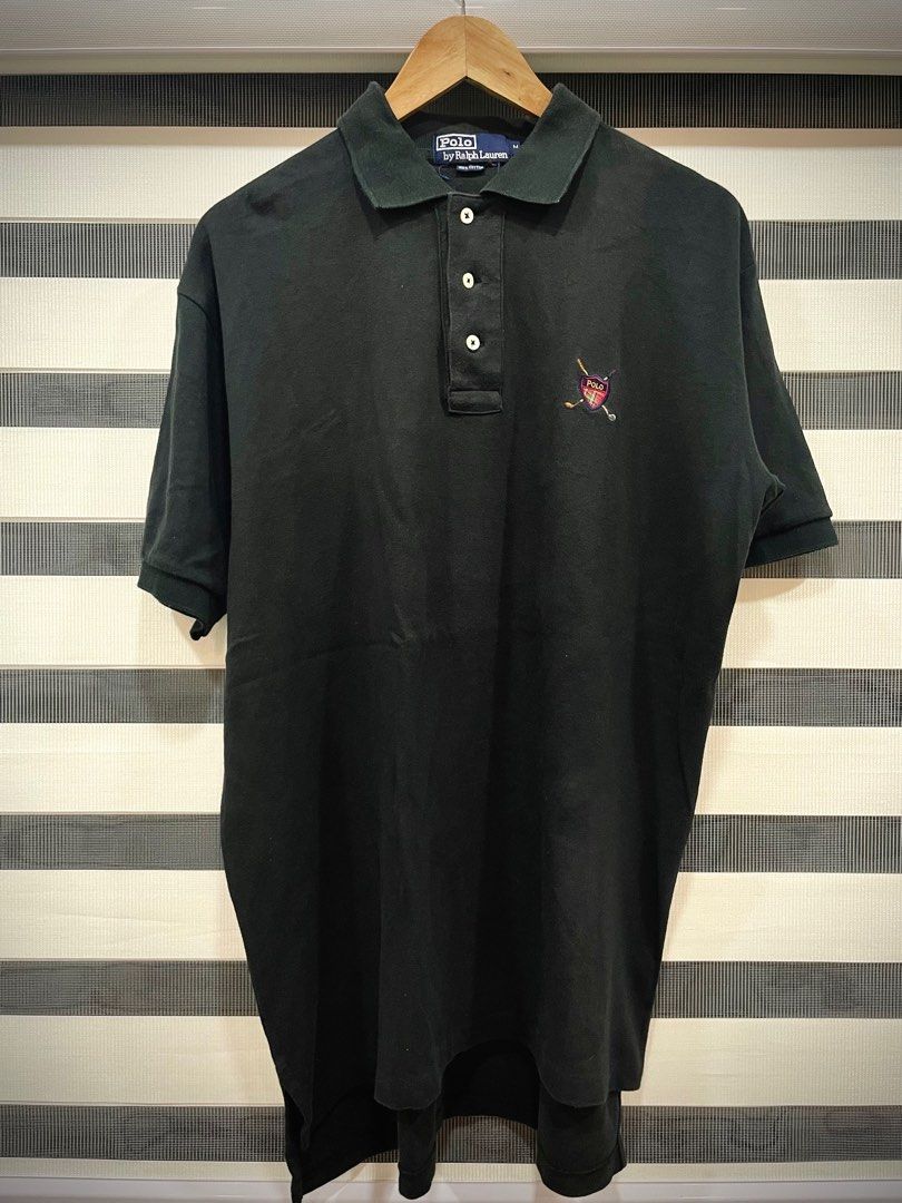 Vintage Ralph Lauren Black Polo Shirt, Men's Fashion, Tops & Sets, Tshirts & Polo Shirts on ...