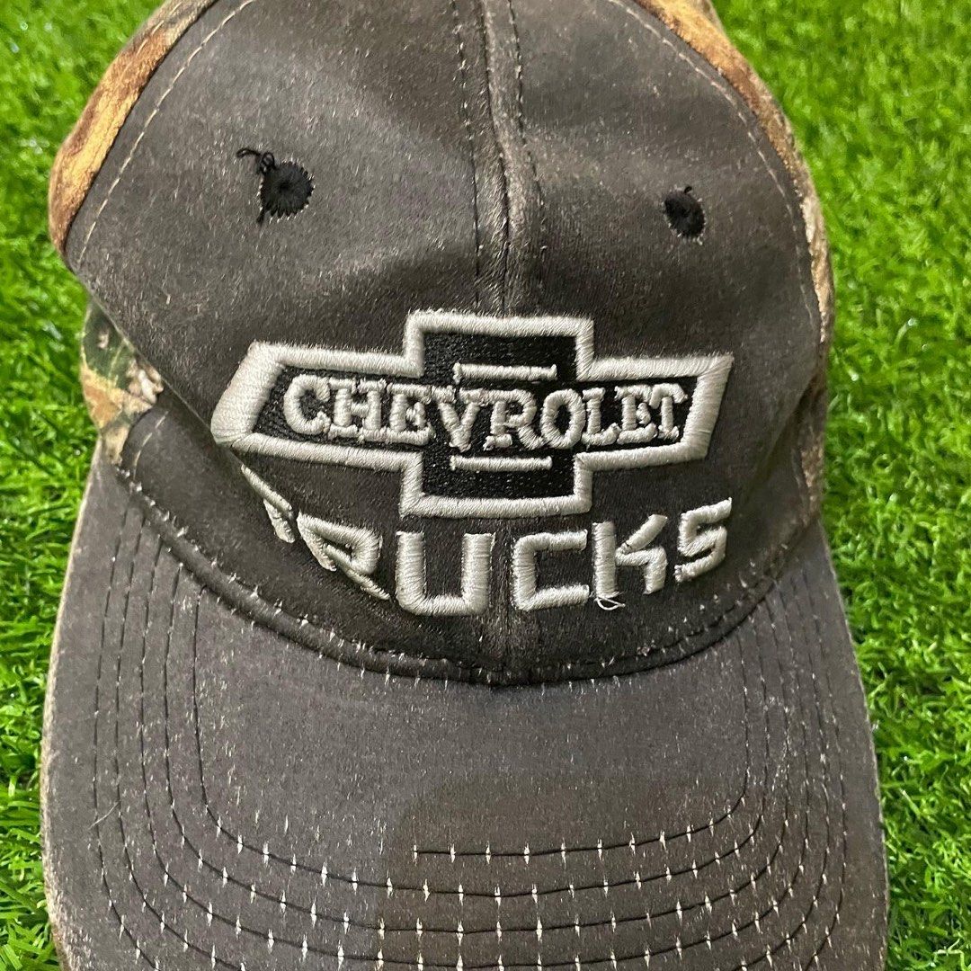 Vintage Realtree Chevrolet Trucks Trucker Racing Cap, Men's Fashion ...