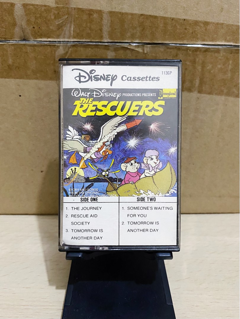 (Vintage) The Rescuers - Disney Cassettes - Story & Songs - Original ...