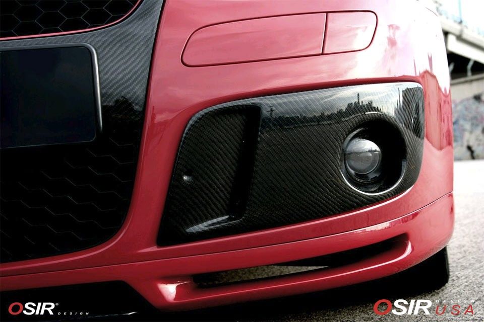 OSIR Volkswagen VW Golf MK5 GTI Carbon Fibre Vented Foglight Cover, Car ...
