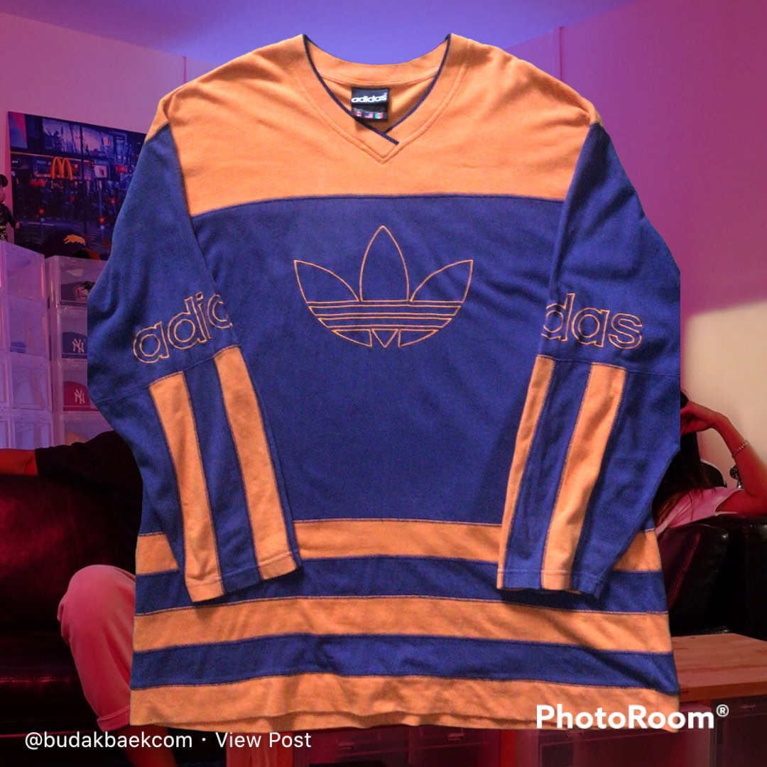 Vtg Adidas kain sambung logo sulam, Men's Fashion, Coats, Jackets and ...
