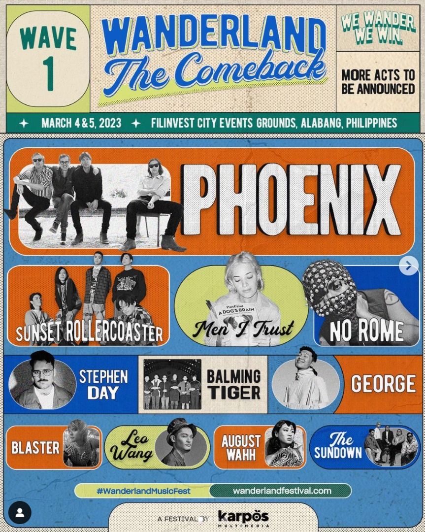 Wanderland 2023 Ticket (Pre-lineup ticket purchased for W2020), Tickets ...