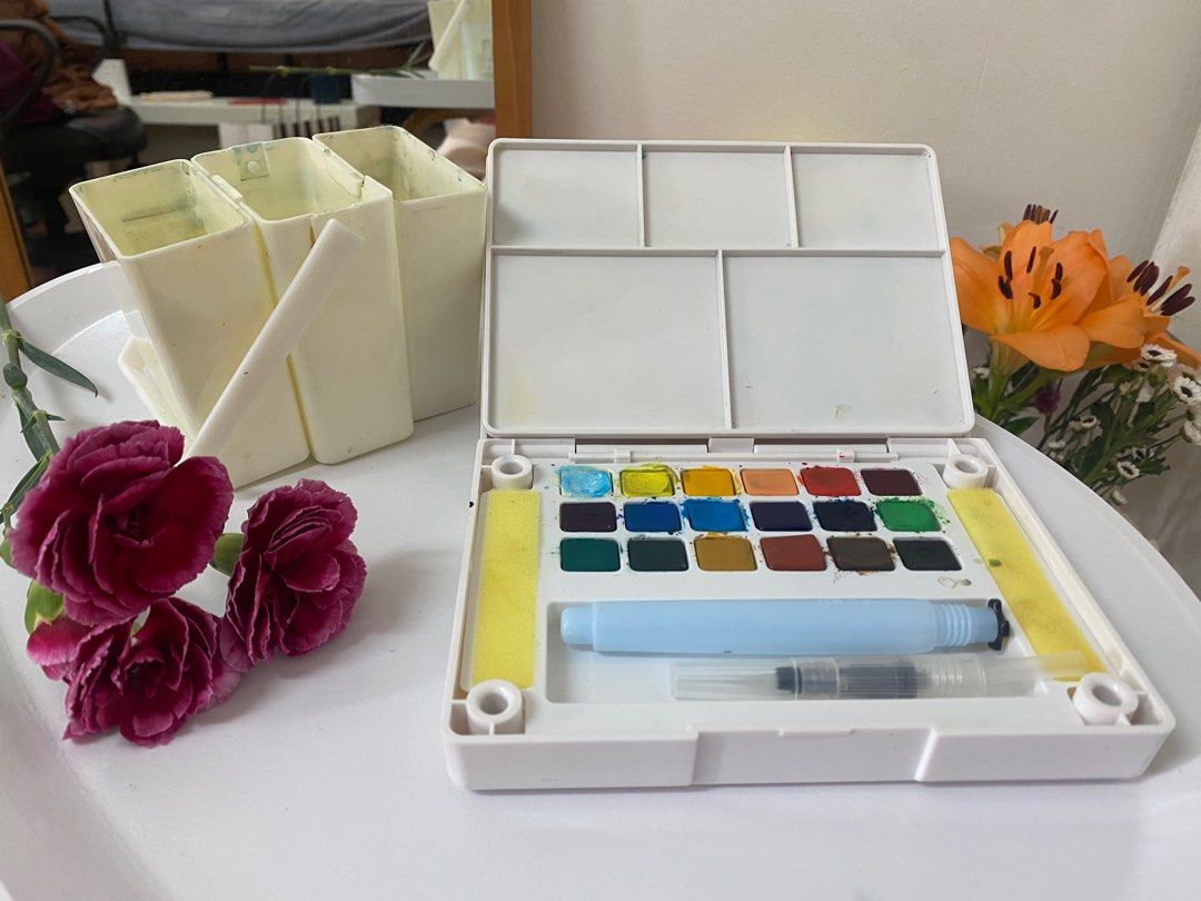 Watercolor panting color set, Hobbies & Toys, Stationery & Craft, Art ...