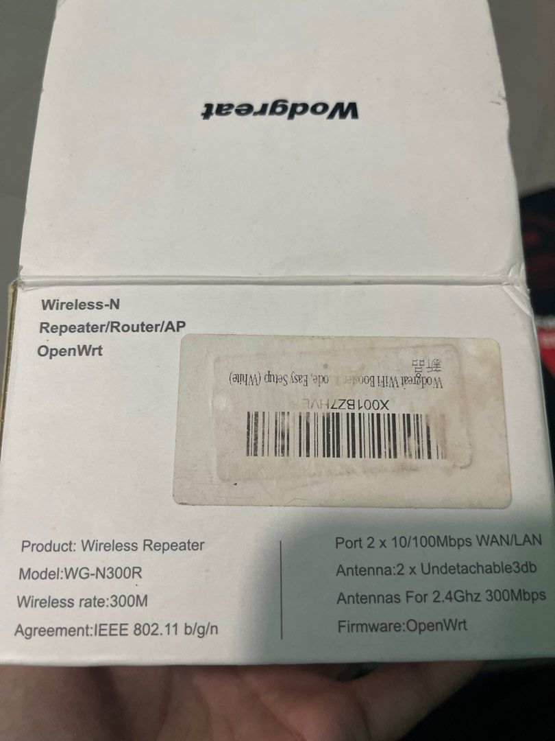 Wodgreat Wi-Fi AP/Repeater, Computers & Tech, Parts & Accessories ...