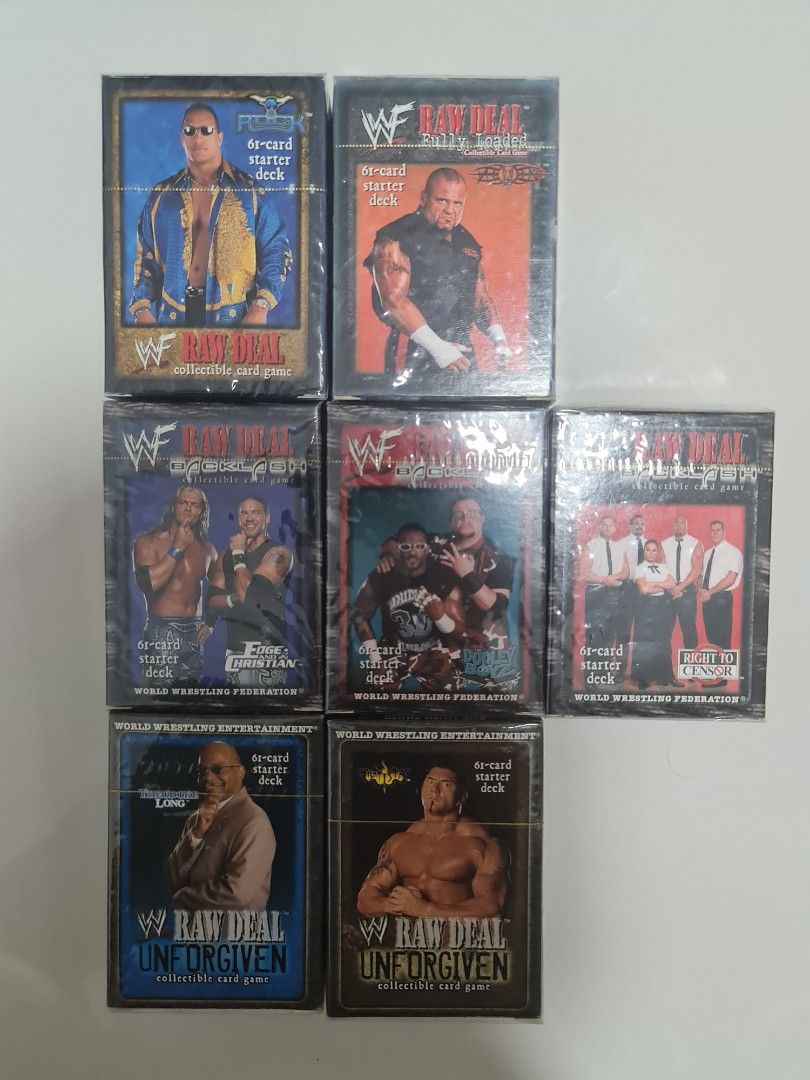 WWE WWF Raw Deal Cards - Sealed Starters, Hobbies & Toys, Toys & Games ...