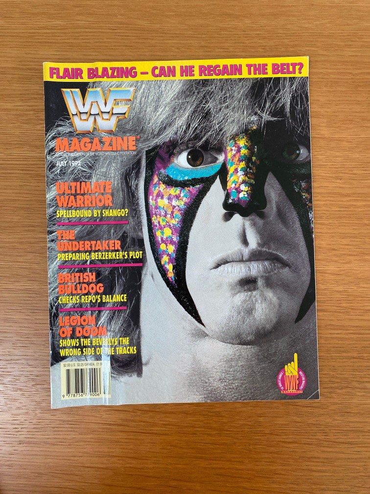 WWF Wrestling Magazine (1992 Ultimate Warrior cover) - WWE vintage ...