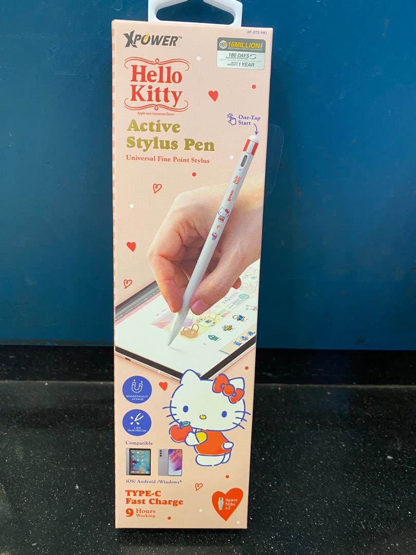 XPower x hello kitty Sanrio Active Stylus Pen, 電腦＆科技, 電腦周邊及配件, 其他 ...