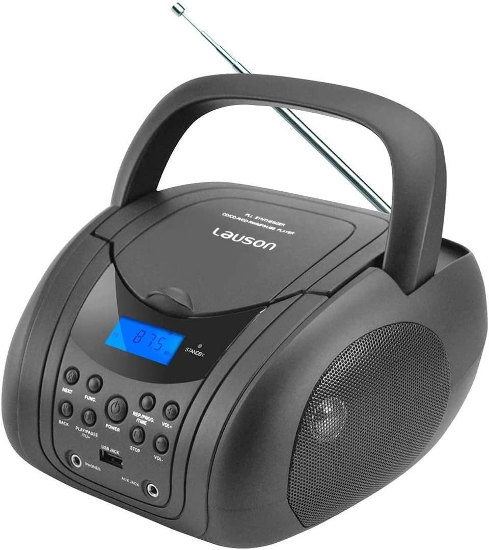 Y75 Black Lauson CP441 Portable CD Player | USB | MP3 CD Player | CD ...