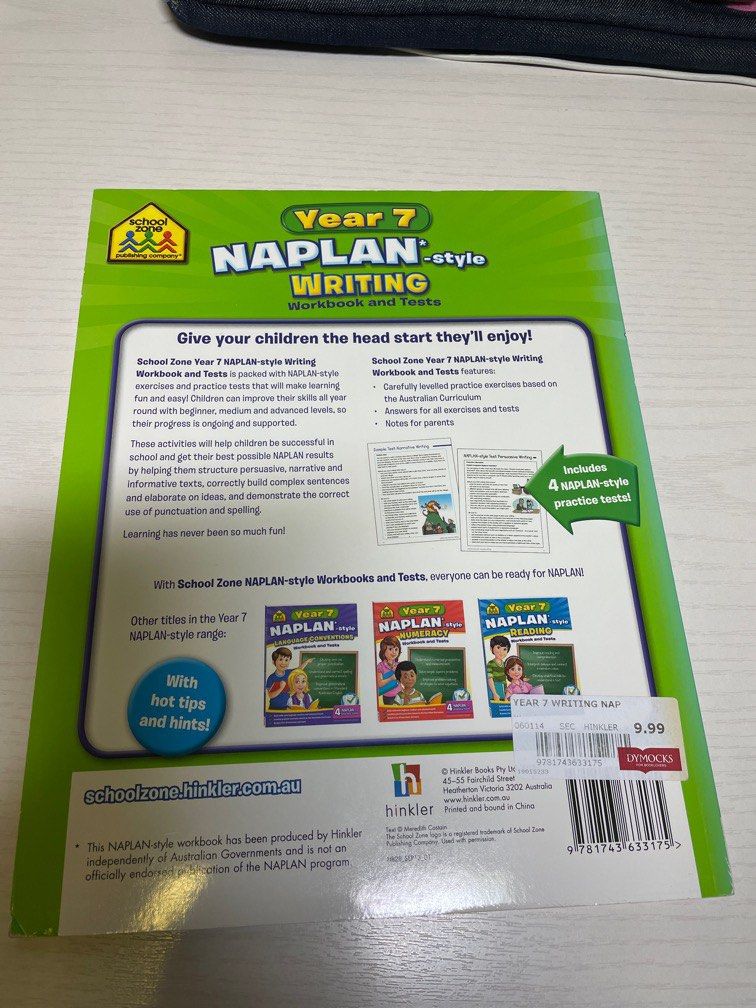 Year 7 NAPLAN-style writing, Hobbies & Toys, Books & Magazines ...