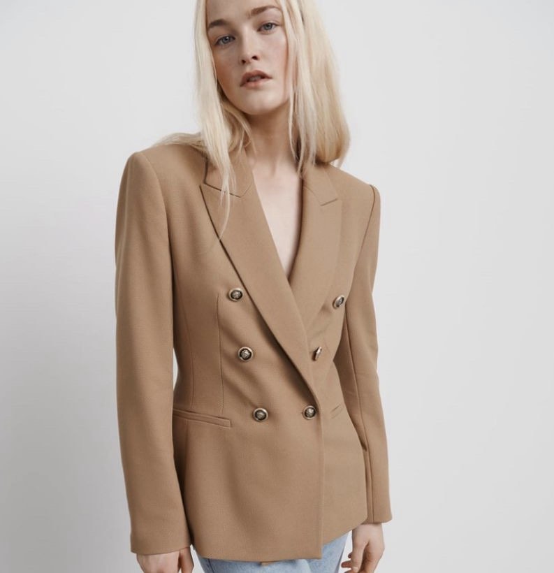 Zara Double Breasted Blazer Womens Fashion Coats Jackets And