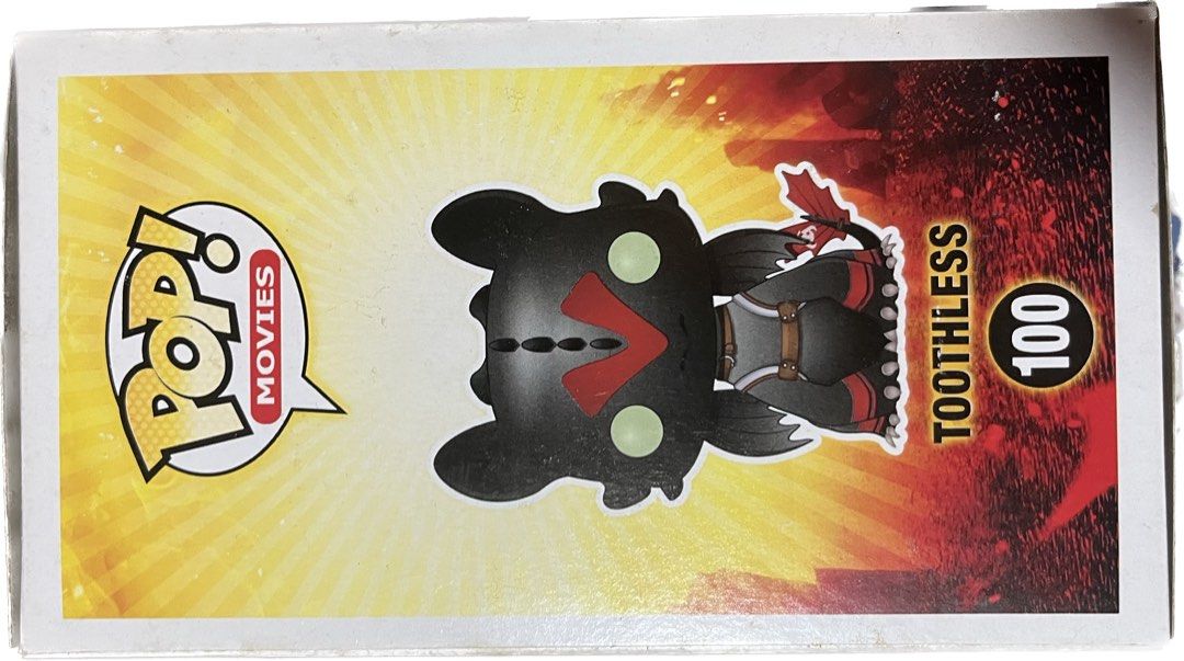 #100 Funko Pop How to Train Your Dragon Toothless (Racing Stripes ...