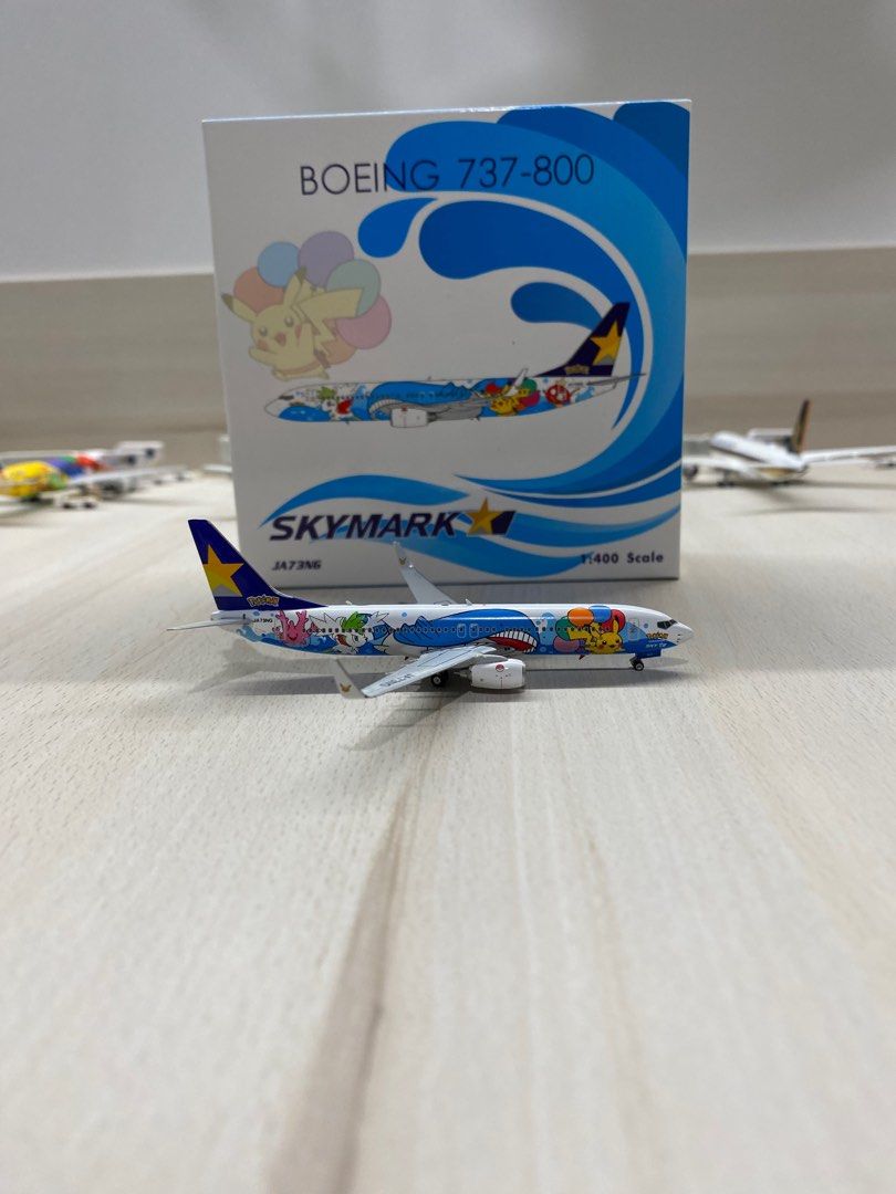 1:400 Phoenix Boeing 737-800 Skymark pokemon jet JA73NG, Hobbies & Toys ...