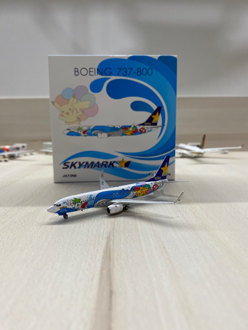 1:400 Phoenix Boeing 737-800 Skymark pokemon jet JA73NG, Hobbies & Toys ...