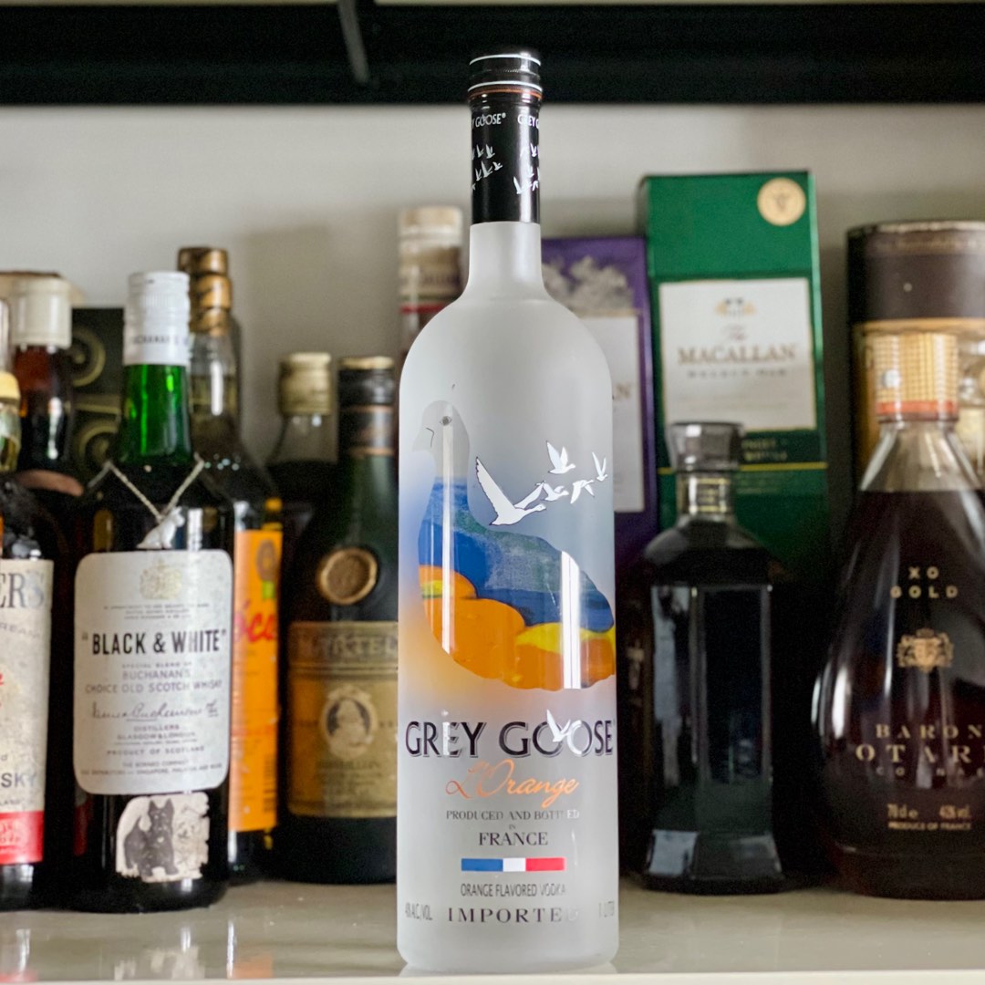 1L Grey Goose Orange vodka older vintage bottle, Food & Drinks ...