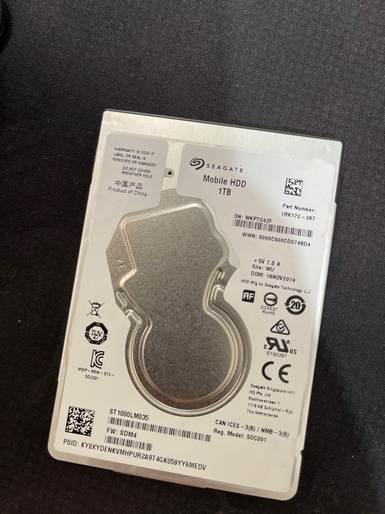 1Tb Seagate HDD, Computers & Tech, Laptops & Notebooks on Carousell