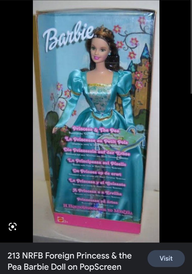 2003 PRINCESS & THE PEA BARBIE DOLL, Hobbies & Toys, Toys & Games on ...
