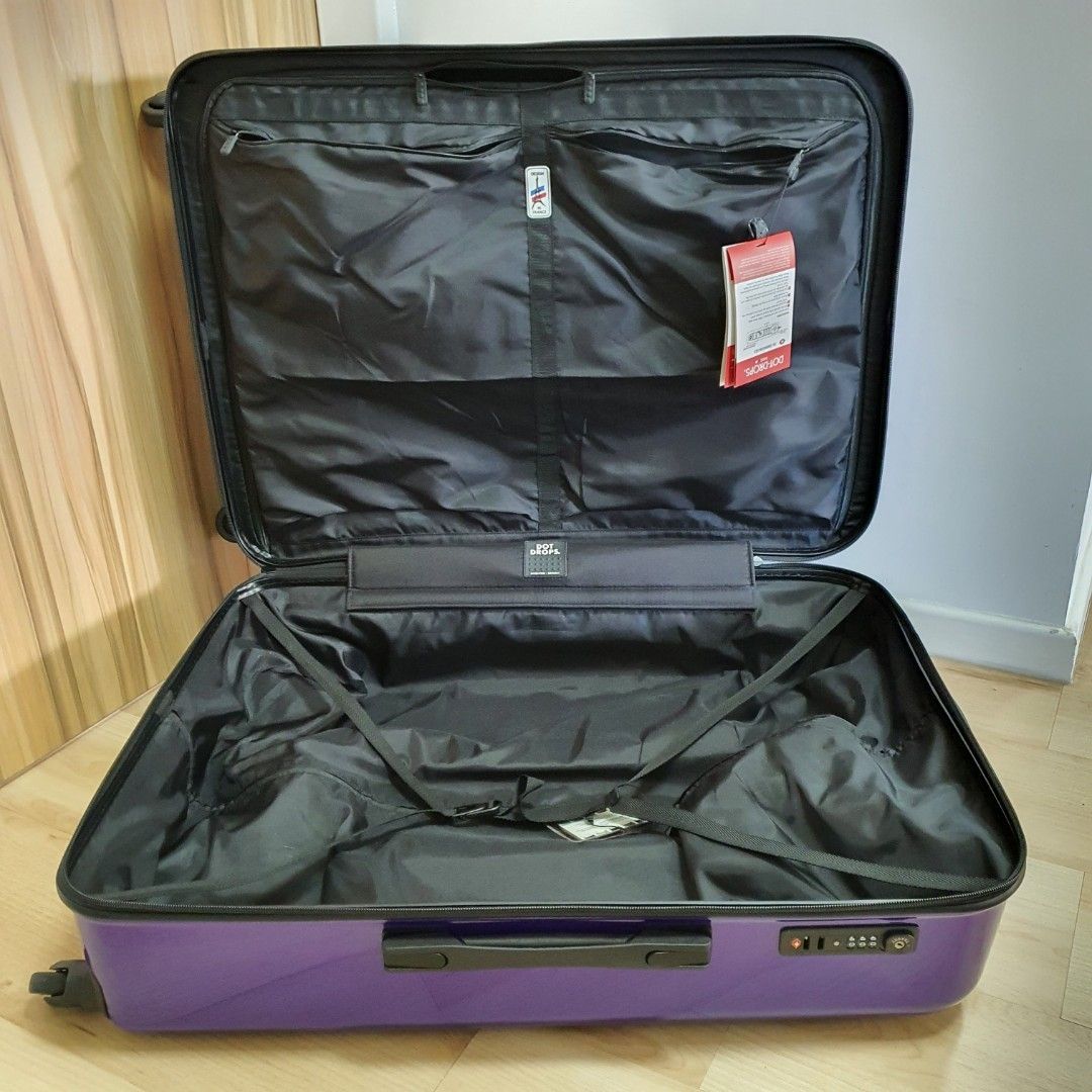 25" Authentic Dot Drops Customisable Luggage, Hobbies & Toys, Travel, Luggage on Carousell