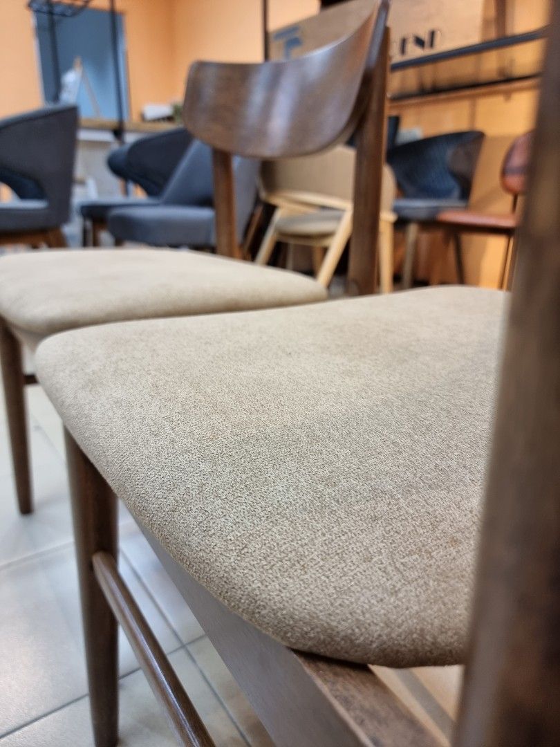 [4 units] Dining chairs/Kerusi Kayu Padu Kayu Getah - Full Solid ...