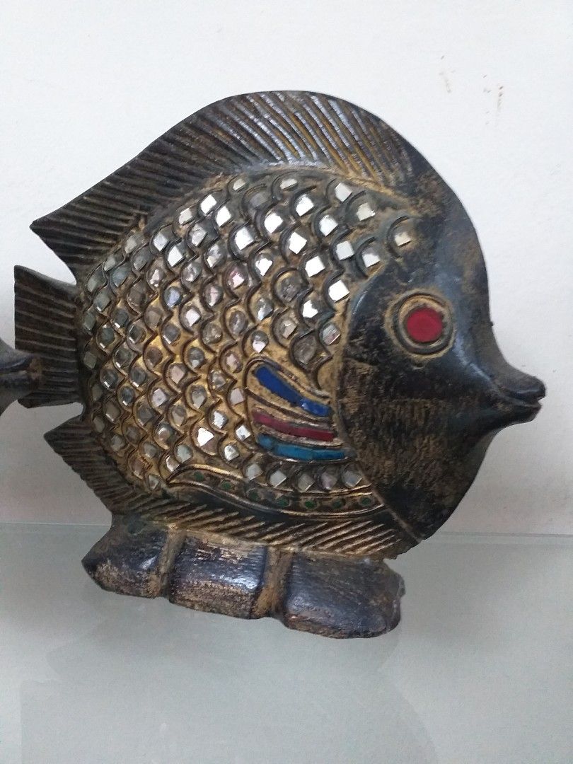 2 Wooden fish handcraft, Hobbies & Toys, Memorabilia & Collectibles ...