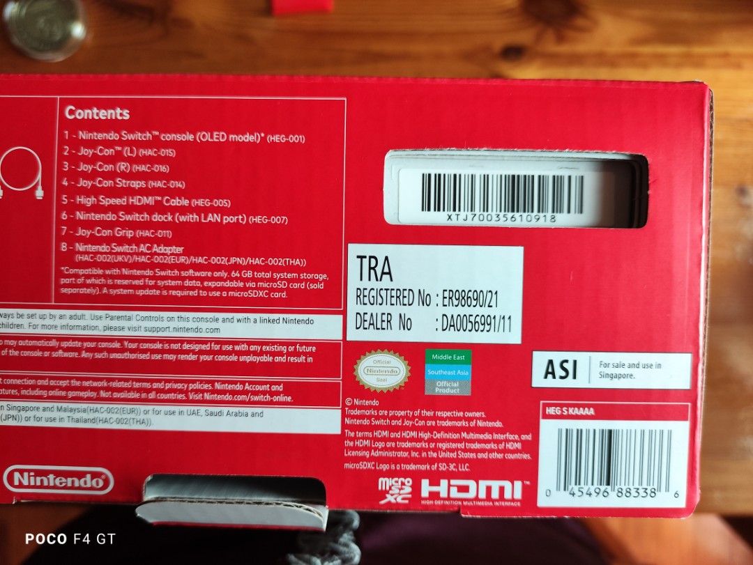 2nd hand Nintendo switch Oled, Video Gaming, Video Game Consoles ...