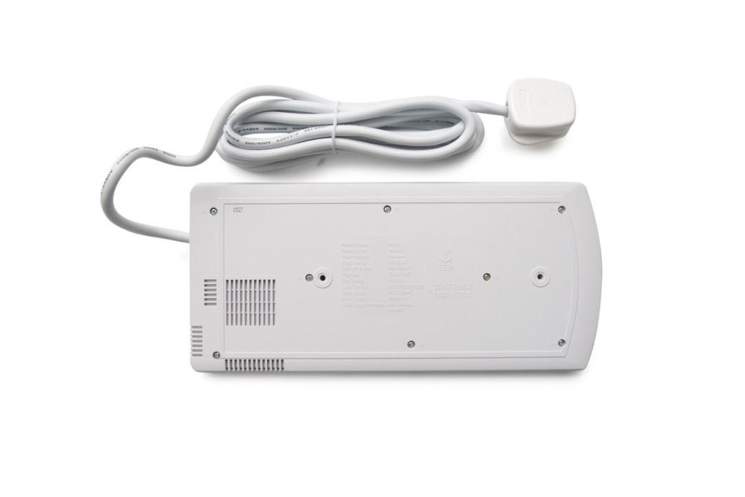豐葉牌8拉拖板帶獨立開關(雙排) FYM 8 x 13A Extension socket outlet S908, 家庭電器, 轉插器及插頭 ...