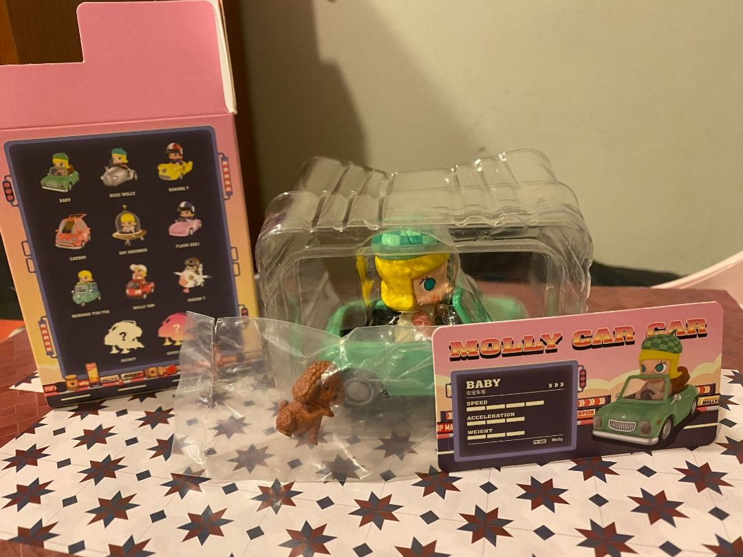 現貨 茉莉車車系列 POPMART 泡泡瑪特 MOLLY 魔力卡卡 茉莉卡卡 小汽車 車車 MOLLY車子, 書籍、休閒與玩具, 玩具、公仔 ...