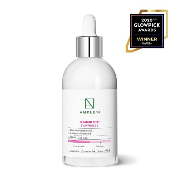 韓國 AMPLE:N Ceramide Shot Ampoule 神經醯胺修復精華 100ml, 美容＆化妝品, 健康及美容 - 皮膚護理 ...