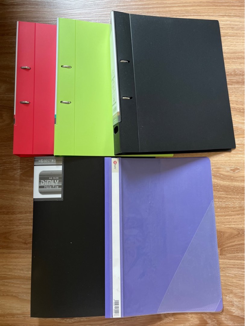 A4 size ring and flat file, Hobbies & Toys, Stationery & Craft ...