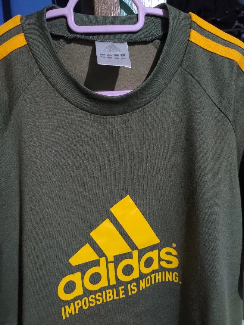 Adidas Impossible is Nothing shirt, Men's Fashion, Tops & Sets, Tshirts ...