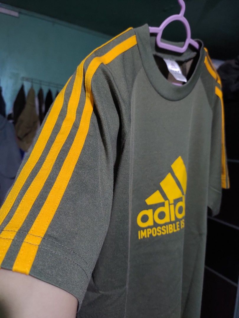 Adidas Impossible is Nothing shirt, Men's Fashion, Tops & Sets, Tshirts ...