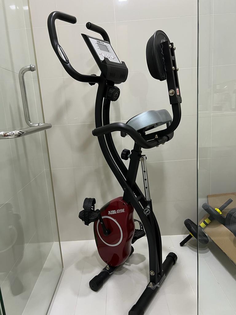 AIBI GYM FOLDABLE UPRIGHT RECUMBENT BIKE AB-B775R, Sports Equipment ...