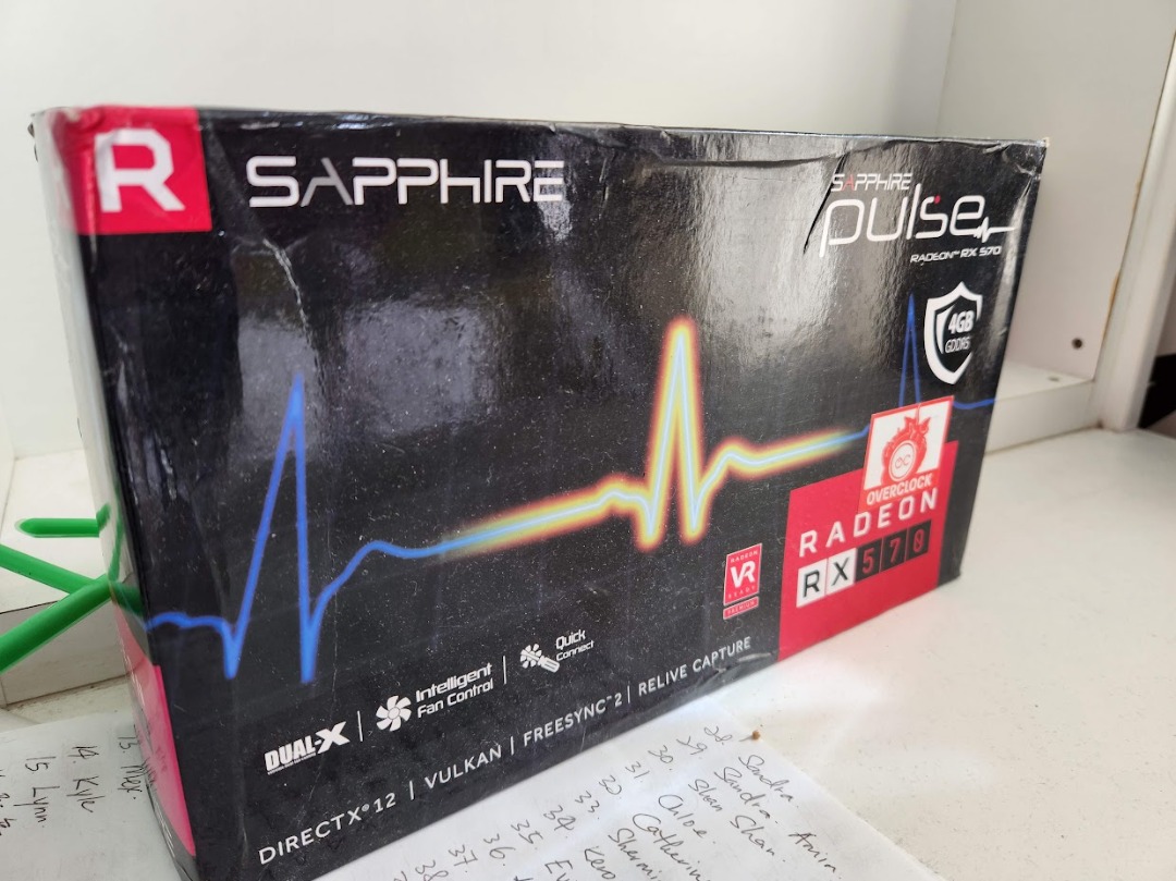AMD Sapphire Pulse RX570 4GB, Computers & Tech, Parts & Accessories ...