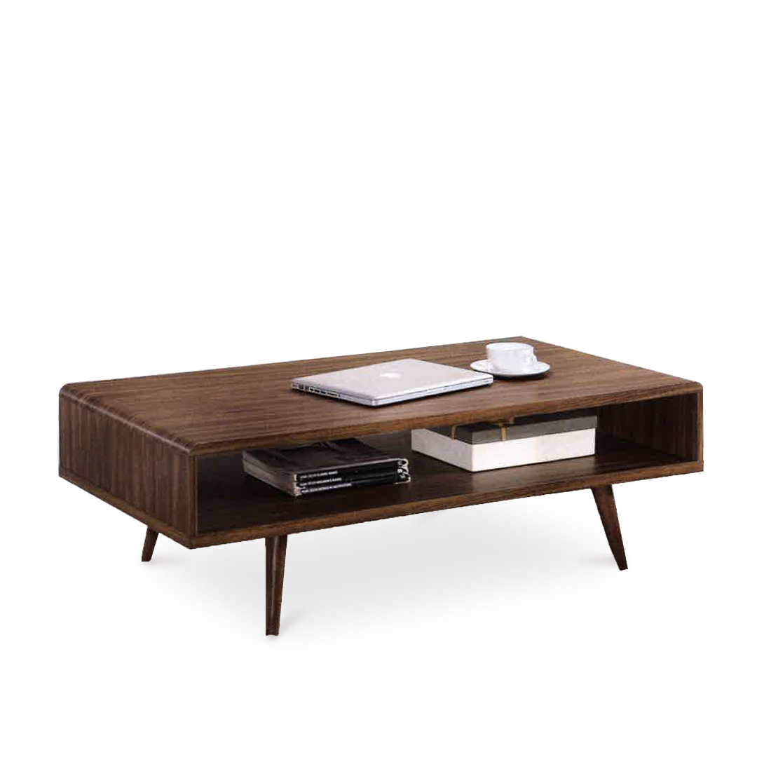 Anyssa Rounded Coffee Table with Storage Long Legs with Free Delivery ...
