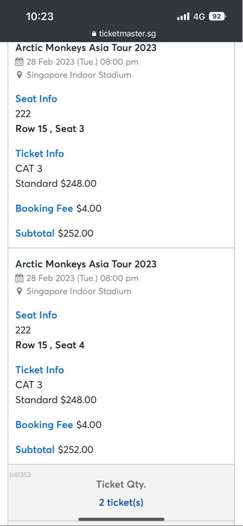 Arctic monkeys, Tickets & Vouchers, Event Tickets on Carousell