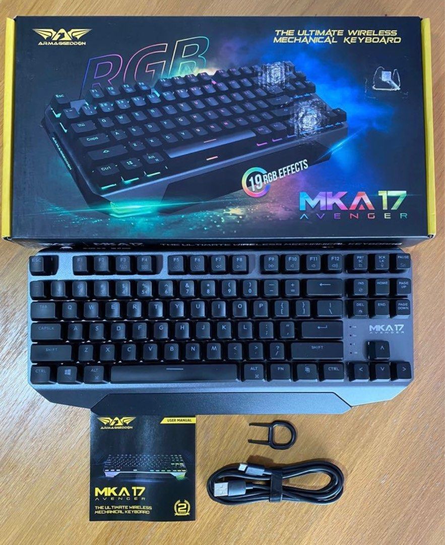 Armaggeddon MKA-17 Bluetooth RGB Gaming Mechanical Keyboard, Computers & Tech, Parts ...