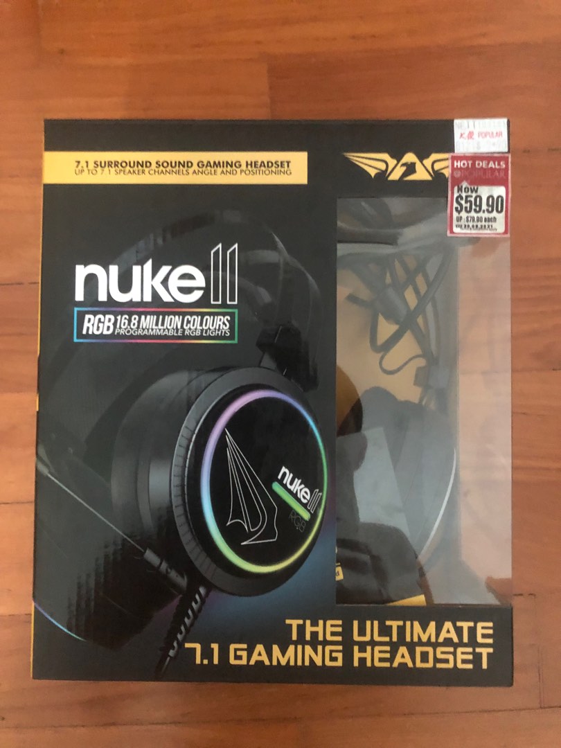 Armaggeddon NUKE II RGB gaming headset, Audio, Headphones & Headsets on ...
