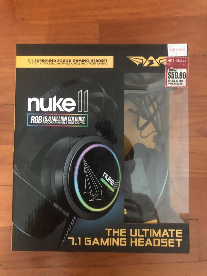 Armaggeddon NUKE II RGB gaming headset, Audio, Headphones & Headsets on ...