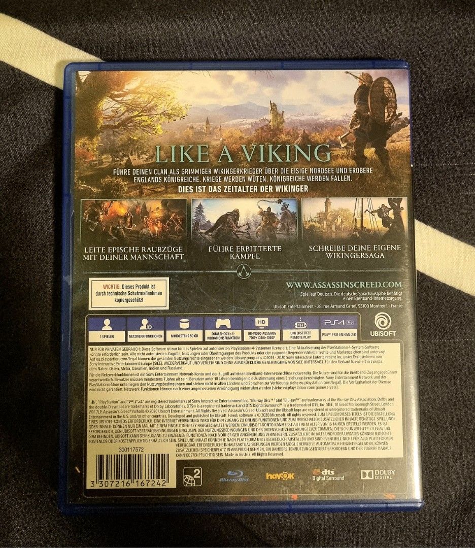 Assasin's Creed Valhalla - PS4 A, Video Gaming, Video Games ...