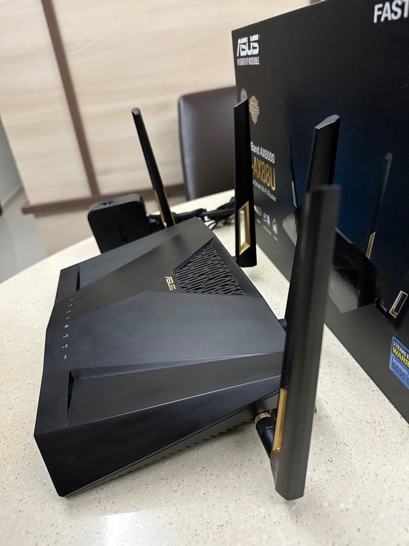 Asus RT-AX88U AX6000 Dual Band WiFi Router, Computers & Tech, Parts ...