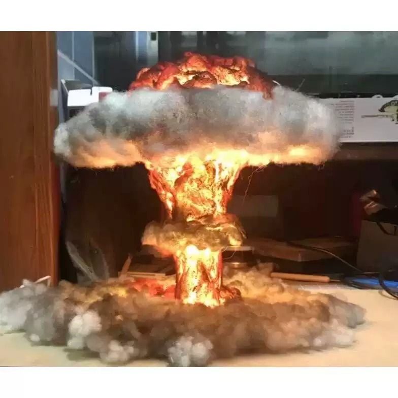 Atomic Nuclear Explosion Mushroom Cloud (Decorative Lamp Desk) (USB ...