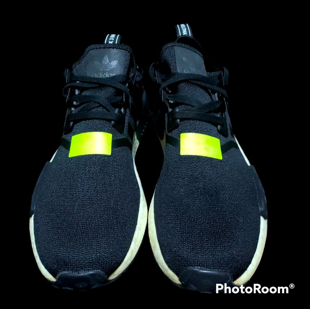 Authentic Adidas RMD R1 Black Volt Neon Green, Men's Fashion, Footwear ...