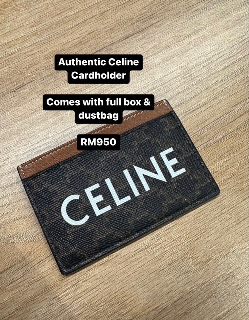Authentic Celine Signature Card Holder, Men's Fashion, Watches ...